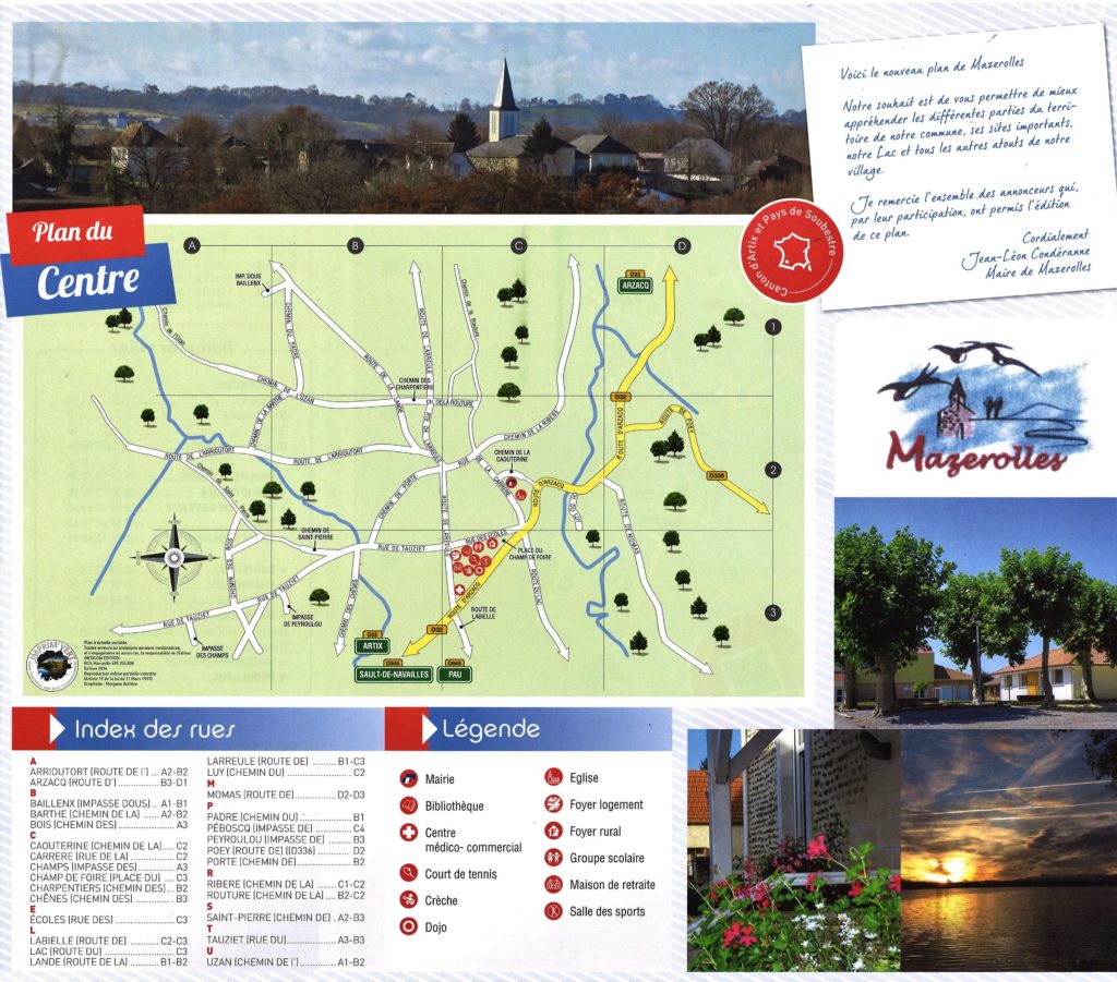 Plan de la commune – Bienvenue à Mazerolles